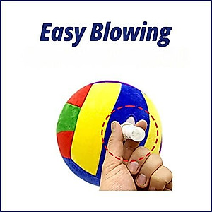 i-Scream Balloon Ball - 7.9" (20 cm) Soccer Ball Size, Washable, Safe, Soft Suede Material Cover with Balloon Inflation Pipe for Indoor and Outdoor, PE/Classroom Activities, Parties, and Games