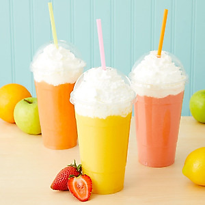 600-Pack Colorful Individually Wrapped Plastic Drinking Straws, Extra Long, Bulk, Disposable Party Supplies, 5 Colors (10.2 in)