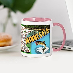CafePress Minnesota State Map Mugs Ceramic Coffee Mug, Tea Cup 11 oz
