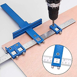 Cabinet Hardware Jig Tool Drill Guide Cabinet Handle Jig Cabinet Handle Template Tool Cabinet Knob Template Tool Power Tool Accessory Jig Cabinet Jig for Handles and Pulls with Storage
