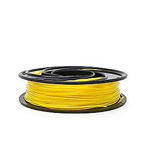 Gizmo Dorks Flexible TPU 3D Printer Filament 3mm (2.85mm) 200g, Yellow
