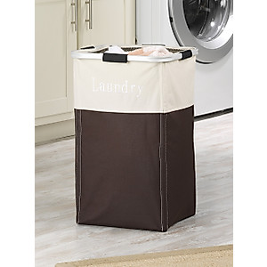 Whitmor Easy Care Laundry Hamper - Espresso