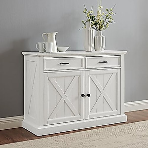 Crosley Furniture Clifton Sideboard, Distressed White