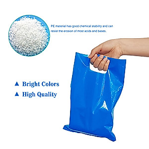 TOSPARTY 40PCS Blue Plastic Gift Bags Candy Bags Die Cut Plastic Bags are Sturdy Party Assorted Plastic Candy Bag Gift Bag