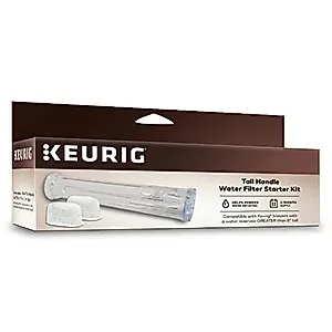 Keurig Tall Handle Water Filter Starter Kit, Comes with Handle and 2 Replacement Water Filters, Compatible with Select Keurig Coffee Makers