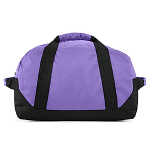 Dalix 14" Small Duffle Bag Two Toned Gym Travel Bag in Purple
