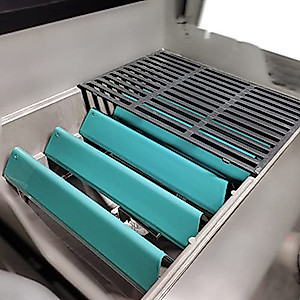 Uniflasy 7636 Green Flavorizer Bars and 69787 Grill Burner for Weber Spirit and GS4 Spirit II 300 Series with Front Control, Spirit E310 E320 E330 S310 S320 S330 for Weber 7636 69787
