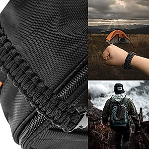 Fitdom Tactical Toiletry Bag Dopp Kit Case For Men. Perfect For Travel & Storage. Fits Large & Small Cosmetic Makeup, Clipper, Toothbrush, Shower, Shaving & Grooming Care. Best Overnight Organizer