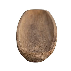 Creative Co-Op Boho Oval Wood, Natural Tray