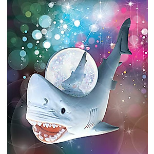COTA Global Shark Snow Globe - Ocean Life Animal Water Globe Figurine with Sparkling Glitter, Zoo Collectible Novelty Ornament for Home Decor, for Birthdays, Christmas, Valentine – 45mm