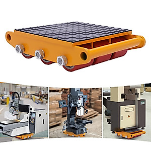 15T Industrial Machinery Mover, Heavy Duty Machine Dolly Skate Machinery Roller Mover 33000lbs Capacity Cargo Skate Trolley Cart Roller Mover