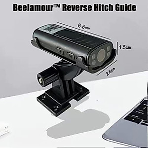 RVsTrailer™ Reverse Hitch Guide Camera Magnetic Wireless Backup & Hitch Camera Cam Reverse Camera Set (Camera + Holder + USB Cable + Instructions)