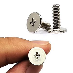 CREAP 25pc M2 M2.5 M3 M4 Ultrathin Thin Wafer Flat Extra Big Large Head Bolt Screw for Laptop Notebook Mount Repair Computer G (Color : 4mm, Size : M2 dk 7mm)