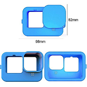 Taisioner Silicon Protective Housing Case for GoPro Hero 11 Hero 10 Hero 9 Black Sleeve Housing Frame with Lanyard and Lens Cover Accessories