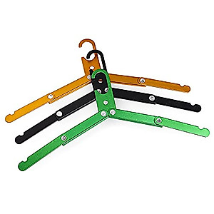 KBREE Aluminum Alloy Folding Hanger Portable Clothes Rack Wardrobe Storage Rack