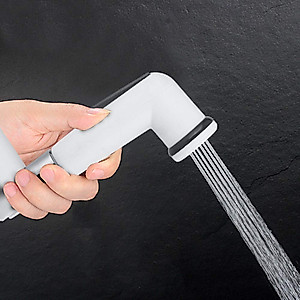 Handheld Bidet Sprayer, Portable Bidet Sprayer Set Bidet Sprayer Portable Women's Wash Sprayer Nozzle Holder Hose Kit for Bathroom Toilet White