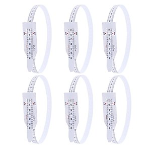 TEHAUX Head Circumference Measuring Tape, Measure Rulers for Pediatrics, Plastic, Reusable, Non- Stretchable with End Insert (6Pcs 22inch）