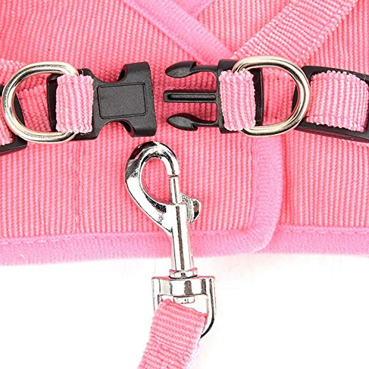 SELMAI Comfortable Cat Harness and Leash Kitten Vest No Pull No Choke Escape Proof Soft Mesh Reflective for Puppy Extra-Small/Small Dogs Walking Corduroy Jacket Adjustable Breathable Lightweight