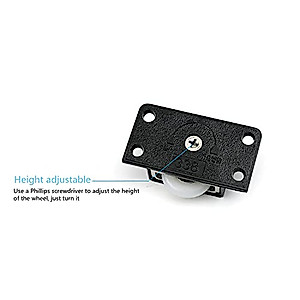 aomxay Sliding Cabinet Door Hardware, zinc Alloy Material, Suitable for Wardrobe Doors, Wardrobe Doors, Sliding Doors, Hardware Pulleys, Silent Pulleys, Wardrobe Door Sliding Plates,…