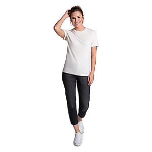 Fruit of the Loom Men's Recover Cotton T-Shirt Made with Sustainable, Low Impact Recycled Fiber, Ivory, Large