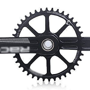 Bicycle Crankset, Road Bike Crankset 40/42/44T GXP Single Chainring 10/11/12 Speed Wide and Narrow Sprocket CNC Crank Set 170/172.5/175mm (Color : NO BB 170mm, Size : 40T)