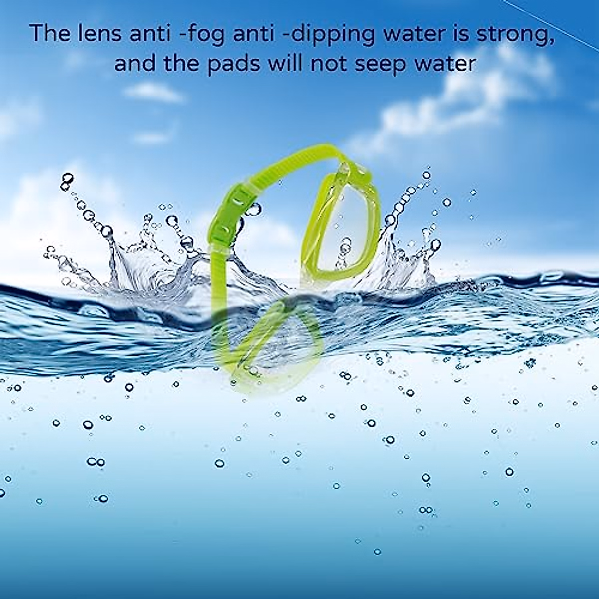 Sinca Kids Goggles for Swimming - Waterproof Fog Anti-UV Youth Swimming Goggles For Children Boys and Girls (Green)