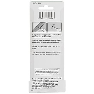 Clover Seam Ripper, 1 Pack, Red