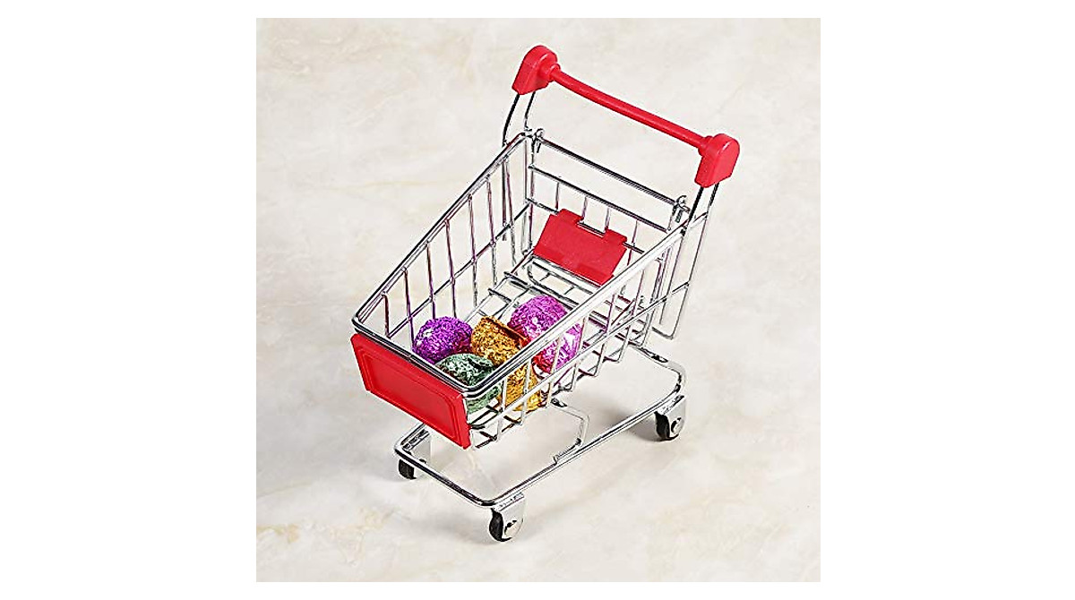 Parrot Cart Toy - Fun Mini Shopping Trolley