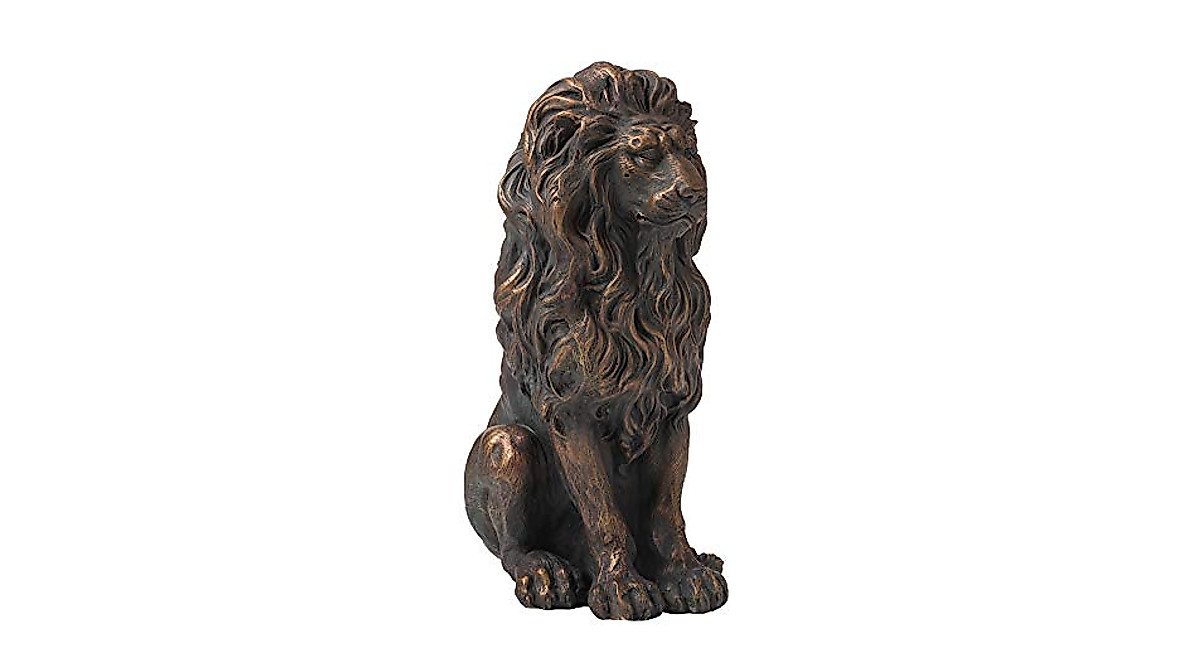 Bronze Guardian Lion Statue - Glitzhome | Outdoor Elegance