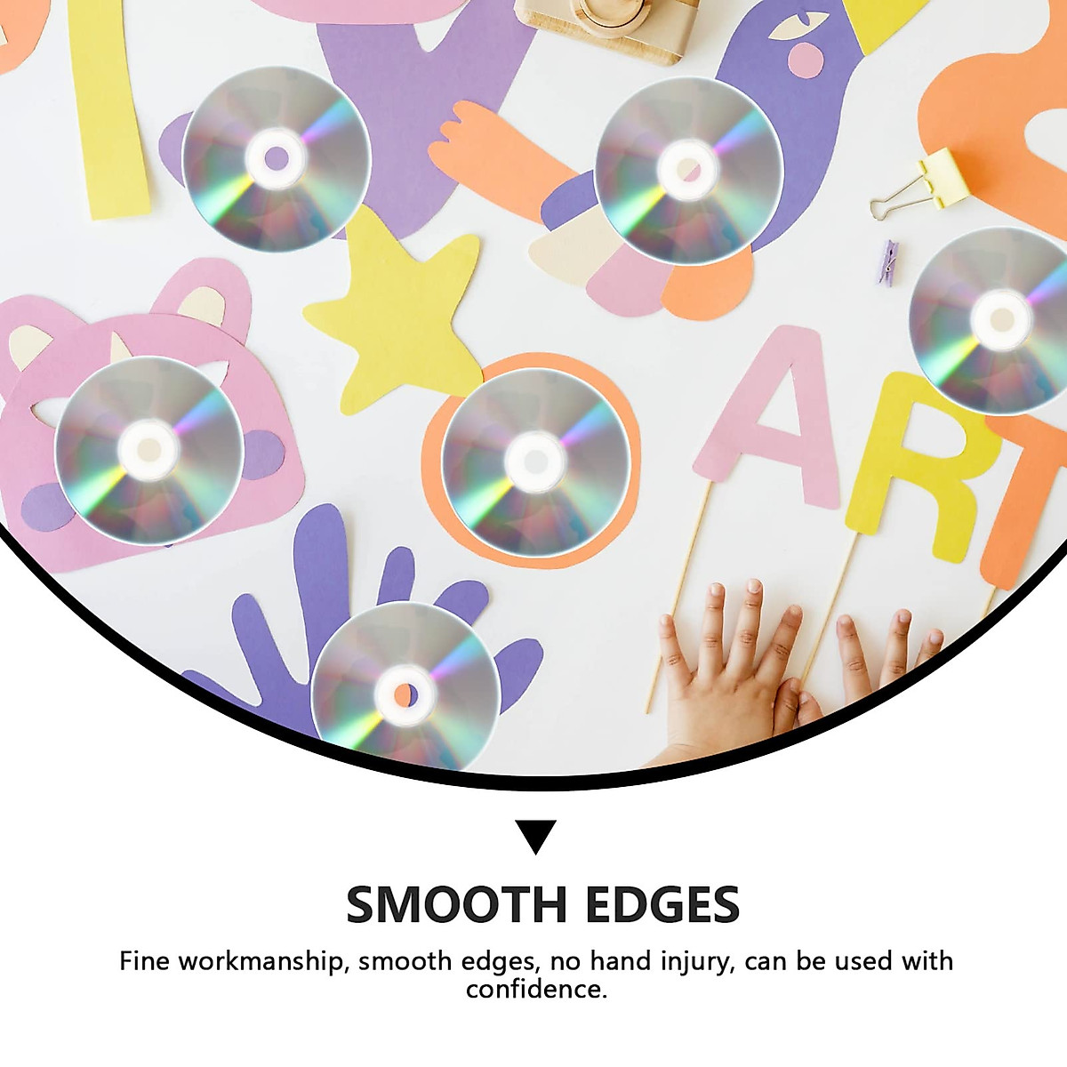 50Pcs Hand Decorated Discs handmade discs DIY Discarded Discs decorative DIY discs cd- r discs home decor Discs Craft blank recordable music rock plastic self made bird