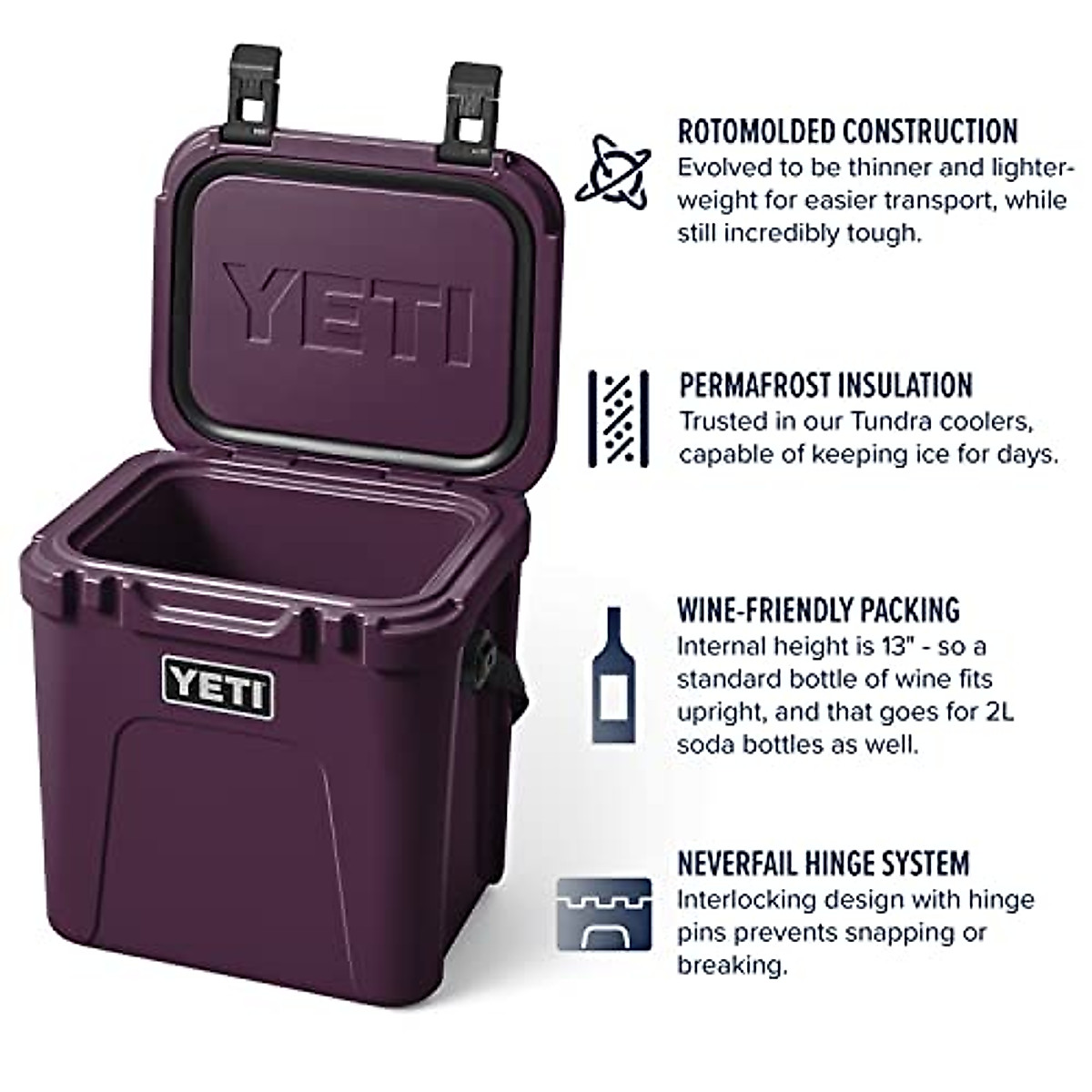 YETI Roadie 24 Cooler, Nordic Purple