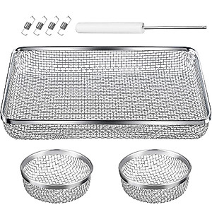 TOODOO 3 Pack Flying Insect Screen RV Furnace Vent Cover (2.8 Inch)(8.5 x 6 Inch) Stainless Steel Mesh with Installation Tool
