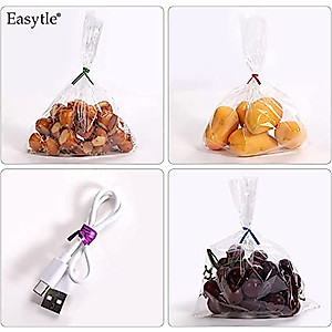 1000 Pcs Metallic Twist Ties 10 Colors Twist Tie 4" Bread Ties Twist Ties for Bags Foil Twist Ties Bag Ties Colorful Twist Ties for Party Gift Wrapping Bags Cellophane Treat Bags Bread Candy Bags