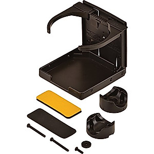 NOVA Cup Holder for Walker, Rollator, Transport Chair, Wheelchairs – Universal Fit on Round Tube Only, Adjustable & Foldable Drink Holder