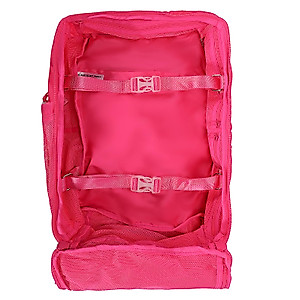 UNDERSEAT PRO Large Packing Cube with Shoulder Straps | Foldable Travel Backpack Personal Item Size (Ruby Red, 30L)