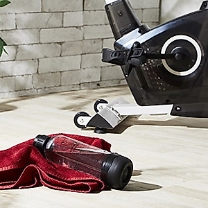 LEVIVO Water Bubbler Bottle, Unbreakable Plastic Bottle Bubbler, with lid and Bottom in Black, Content: Approx. 1