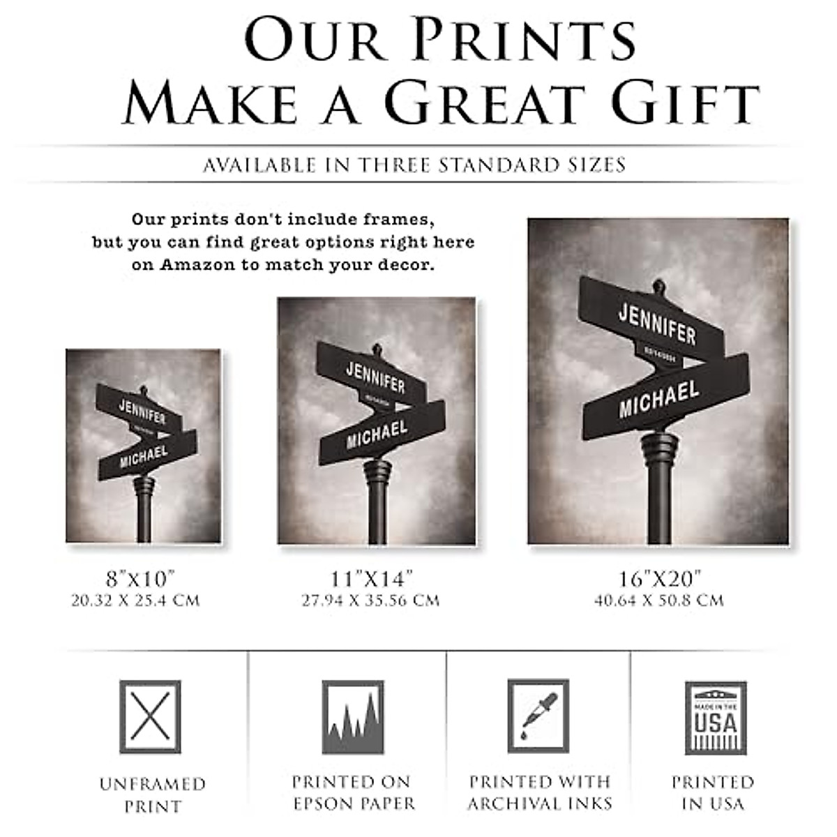 Couples Gift Ideas | Customized Gifts - Engagement Gifts for Couples | Wedding Gifts | One Year Anniversary Gifts for Men | Personalized Street Sign | Lovers Crossroads | One Year Anniversary Gifts