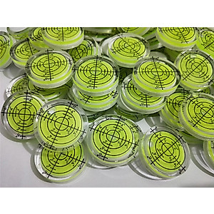 6Pcs Bubble Spirit Levels 32x7mm Degree Mark Round Circular Level Bubble Leveling Tool Precision Measuring Layout Tools