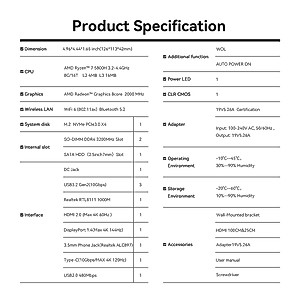 Beelink SER5 MAX Mini PC, AMD Ryzen 7 5800H(up to 4.4GHz) 8C/16T, Mini Computer 32GB DDR4 RAM 500GB NVMe SSD, Mini Desktop Computer 4K@60Hz Triple Display HDMI&DP&USB-C WiFi6/BT5.2/WOL/HTPC/W-11 Pro