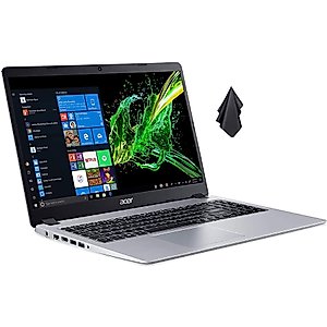 acer 2021 Newest Aspire 5 Slim Laptop, 15.6 inches Full HD IPS Display, AMD Ryzen 3 3200U (up to 3.5GHz), Vega 3 Graphics, 16GB DDR4, 1TB SSD, Backlit Keyboard, Windows 10 + Oydisen Cloth