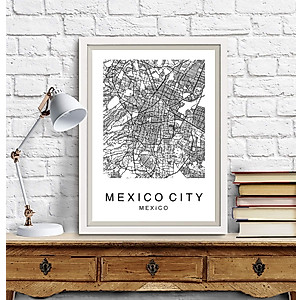Custom Map Poster Personalized Map Print City Map Wall Art Decor Black and White Sizes Available