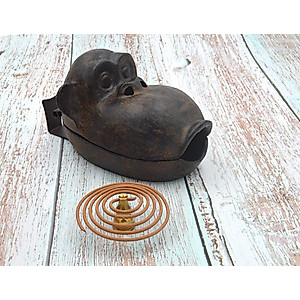 YIMIFLA Cigar Ashtrays, Big Monkey Cigar Ashtrays for Outdoor Patio Indoor Home Decor Garden Cast Iron, Best Gift for Smokers Men and Women