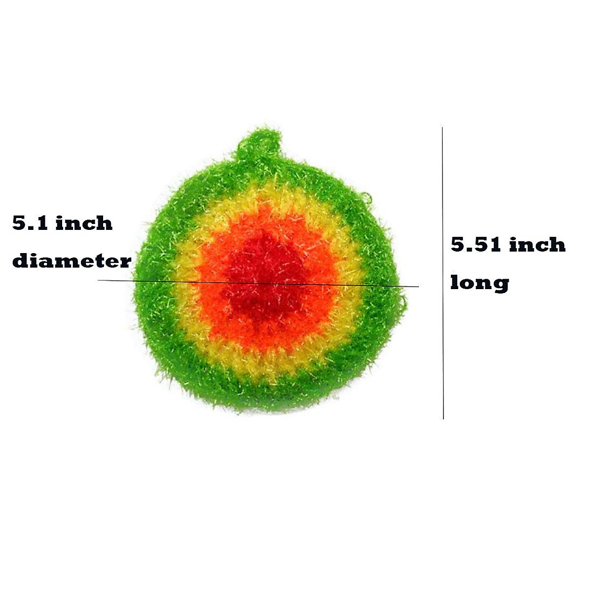 JC1927 Decorative Dish Scrubber Non Scratch Cleaning Pad Cute Dish Net Clothes for Kitchen Washing Dishes Cleaning Net 3 Pack