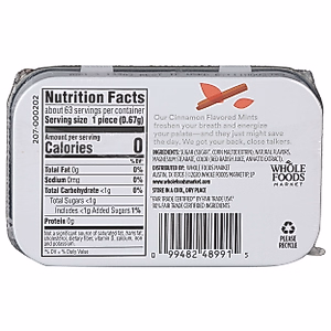 365 by Whole Foods Market, Cinnamon Mints, 1.5 Ounce