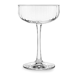 Libbey Paneled Coupe Cocktail Glasses, 8.5-ounce, Set of 4