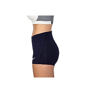 Mizuno Women's Apex 2.5" Inseam Volleyball Short, Navy, Medium