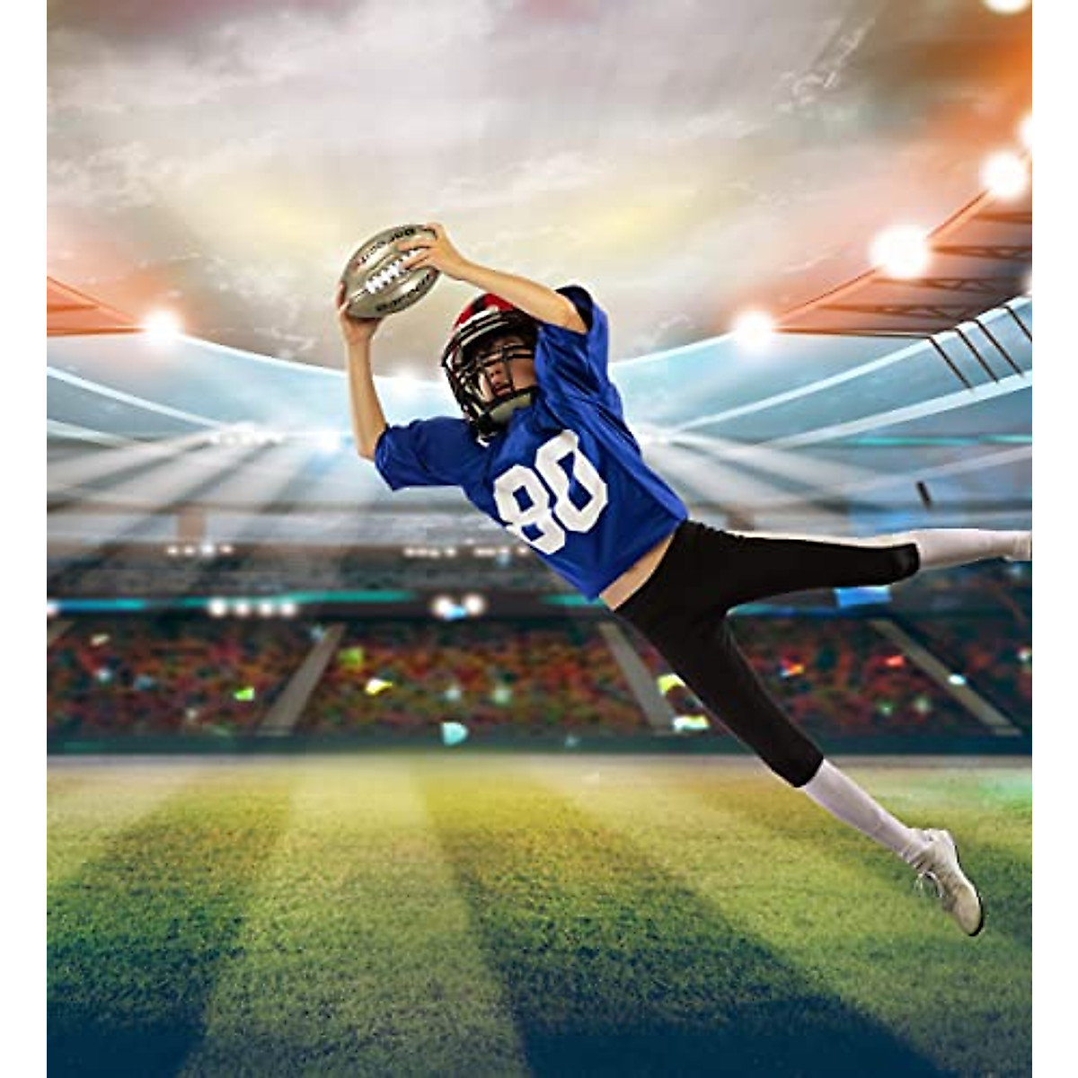 Barocity Football Premium Boy and Girl Official Match Ball with Reflective Iridescent Rainbow Hex Pattern, Durable Indoor, Outdoor, Training Practice Game Playtime – Size 3 Gold