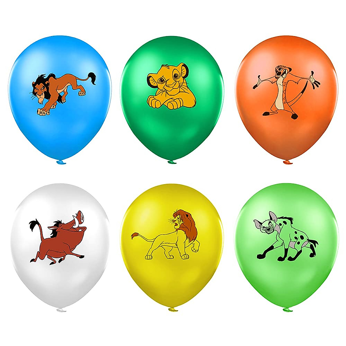 30 Pieces Lion King Balloons Party Supplies Decorations, 12" Lion King Latex Balloon for Kids Birthday Baby Shower Party Supply