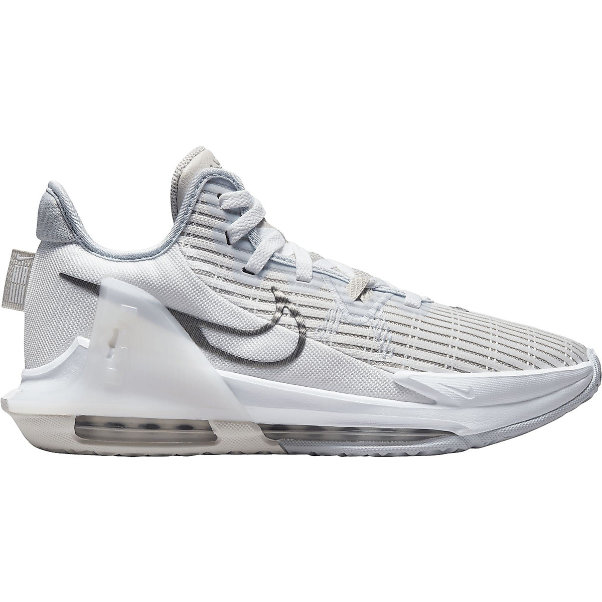 Nike Men's Lebron Witness 6 Summit White/MTLC Pewter (CZ4052 102) - 12