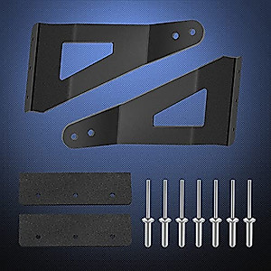 Nilight 2PCS 52 inch Curved LED Light Bar Bracket at Upper Windshield Roof Cab for 2004-2018 Ford F150 & SVT Raptor